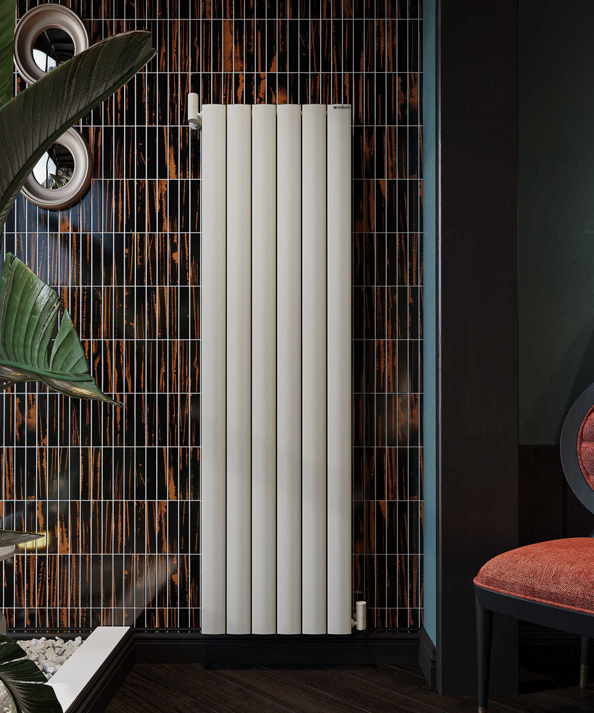 Optima Şaquli Alüminium Radiator – İpək Boz - RadiumRadium